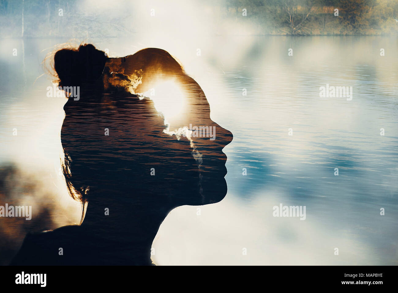 Psycology and philosophy mindset sense emotion concept Stock Photo - Alamy
