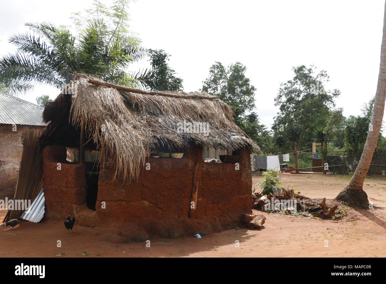 Village life in Benin Stock Photo - Alamy
