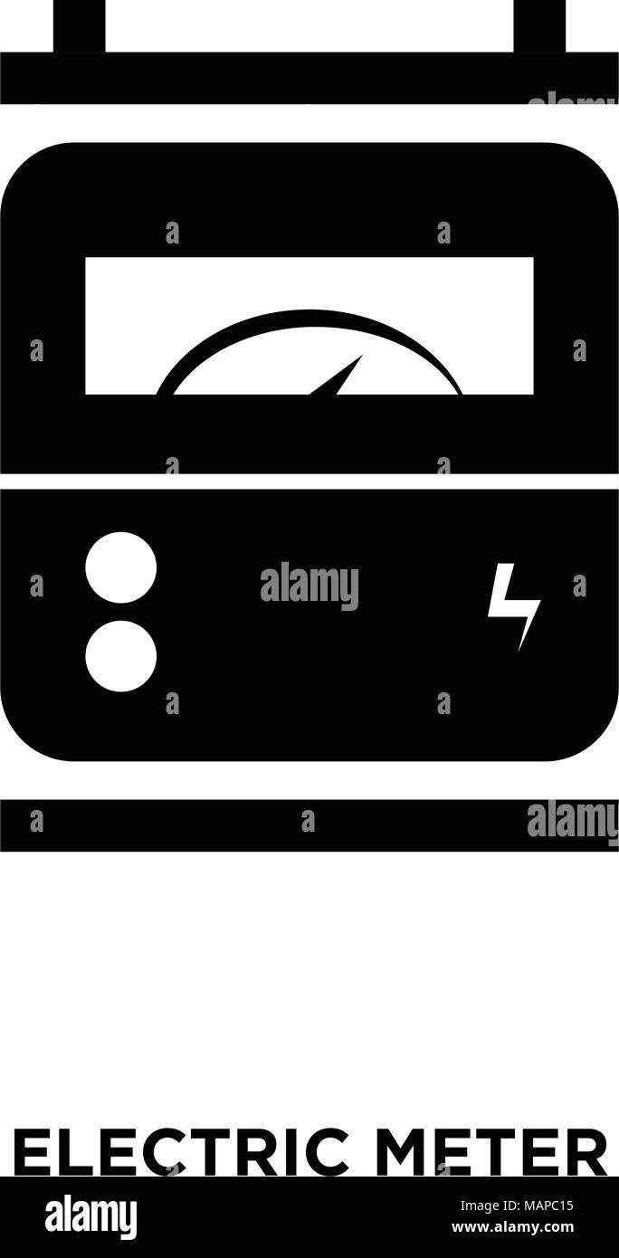 electric meter icon isolated on white background for your web, mobile ...