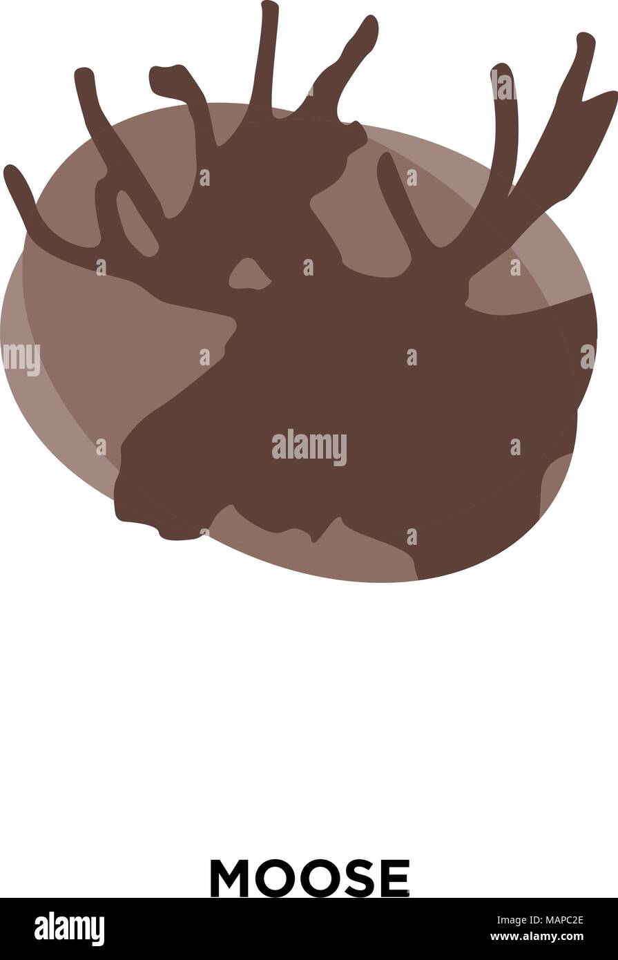 moose icon isolated on white background for your web, mobile and app ...