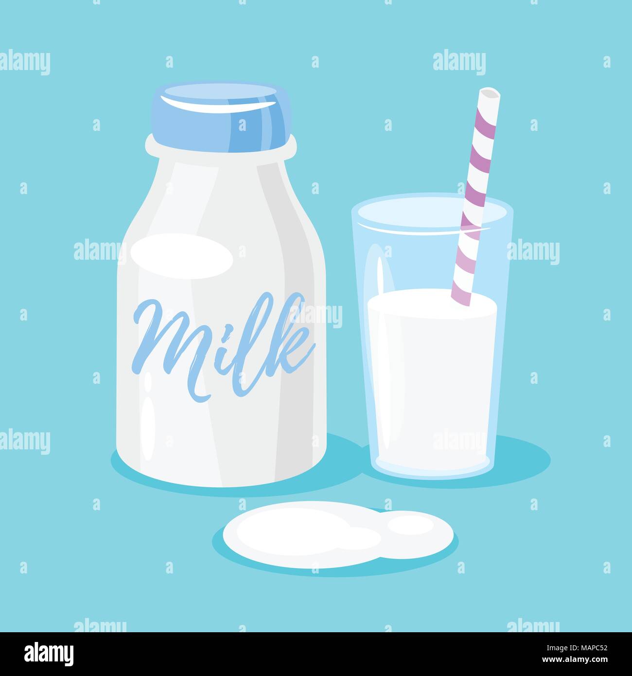 Milk illustration hi-res stock photography and images - Alamy