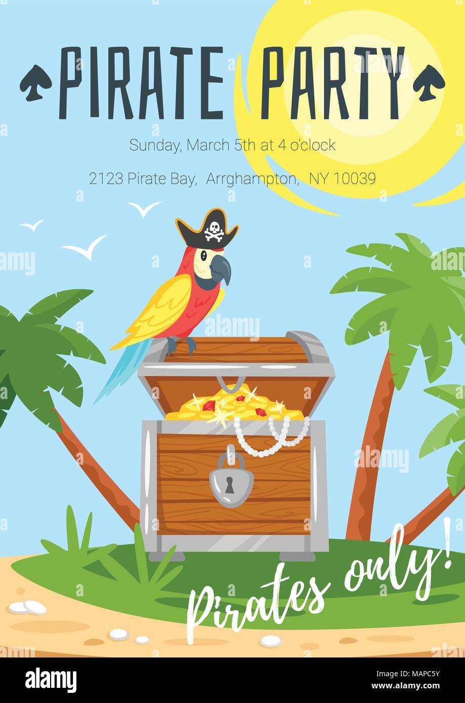 The pirate party Stock Vector Images - Alamy