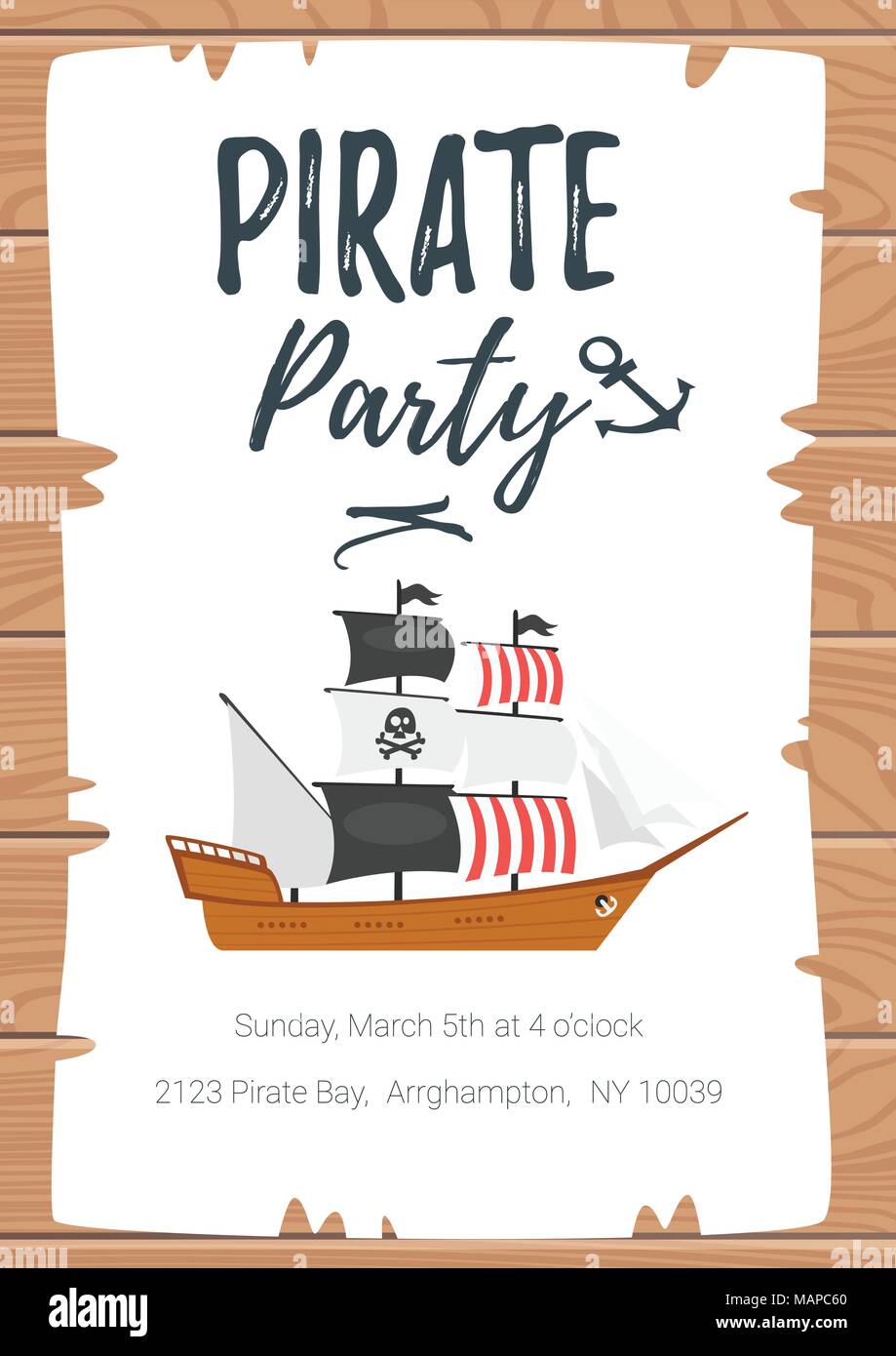 Pirate Invitation Background