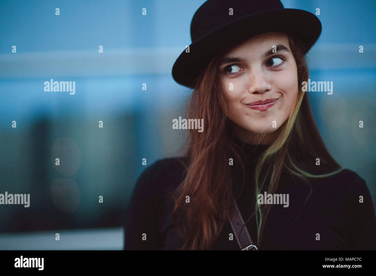 Woman face right side hi-res stock photography and images - Alamy