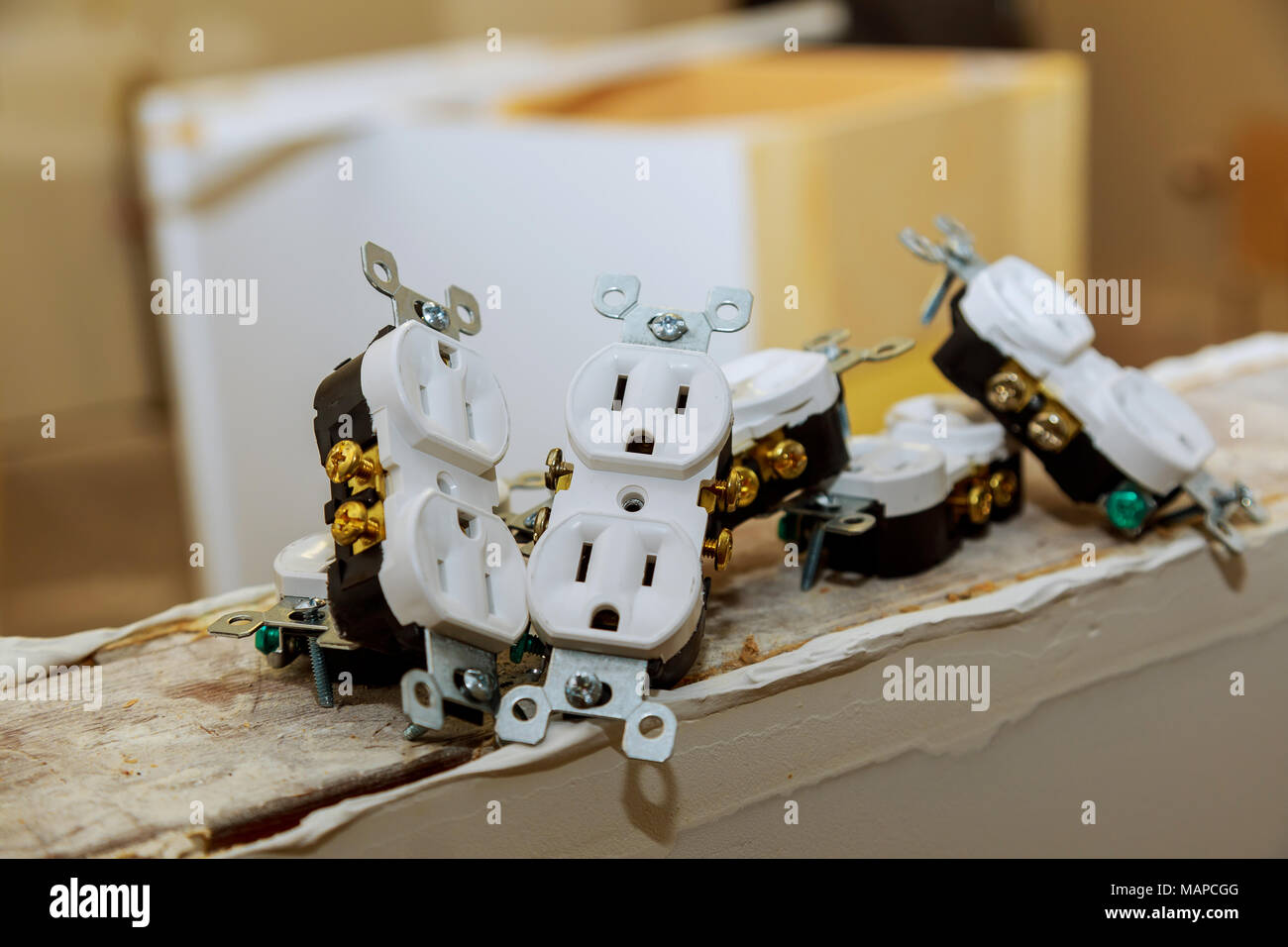 Electrical outlet replacement and repair socket kitchen electricity ...