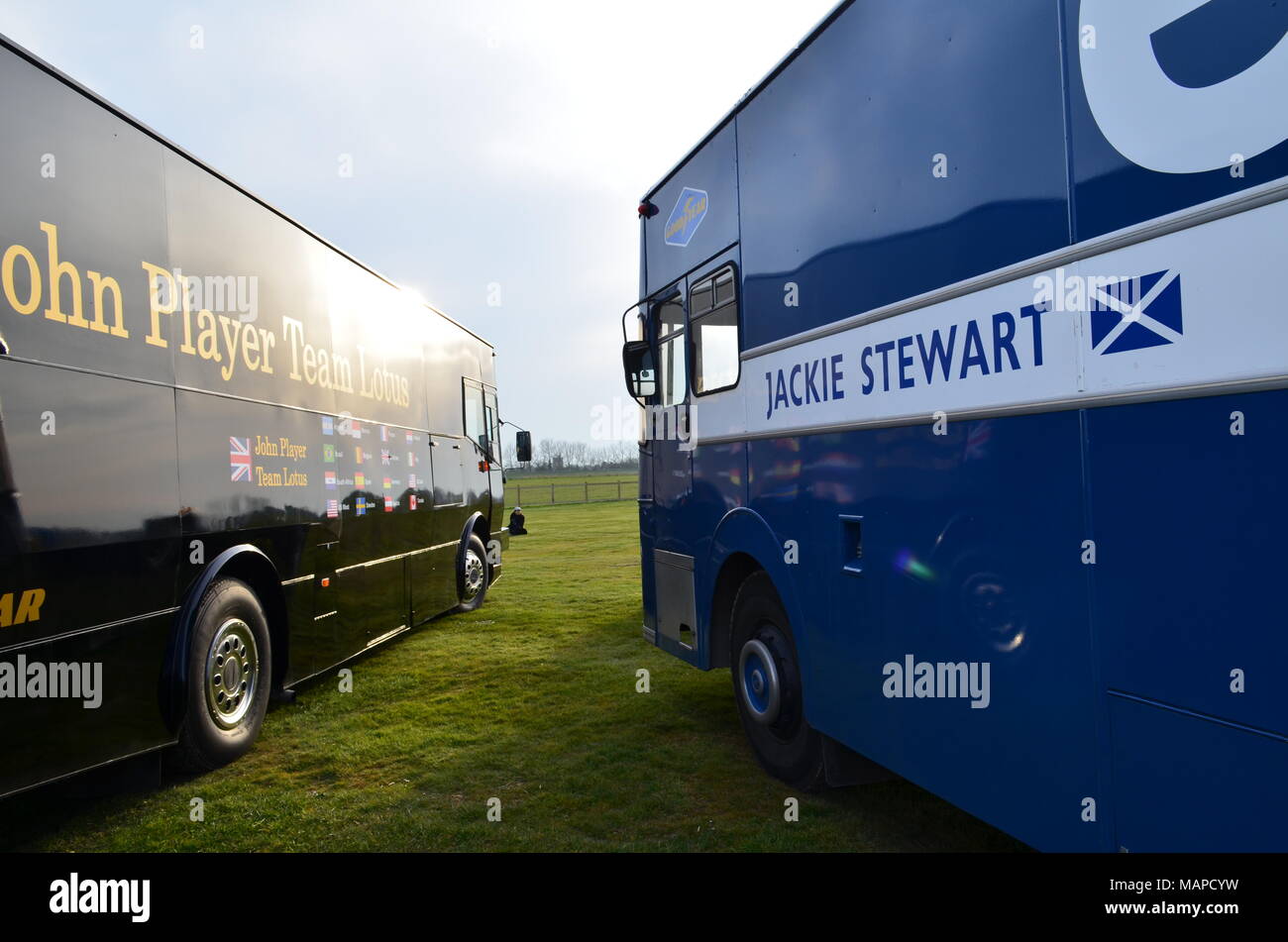 F1 car transporter hi-res stock photography and images - Alamy