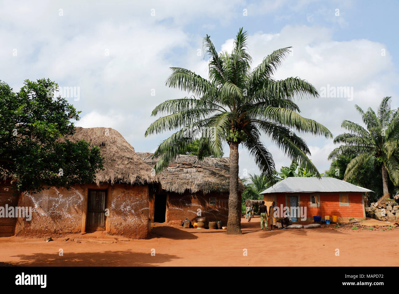 Village life in Benin Stock Photo - Alamy