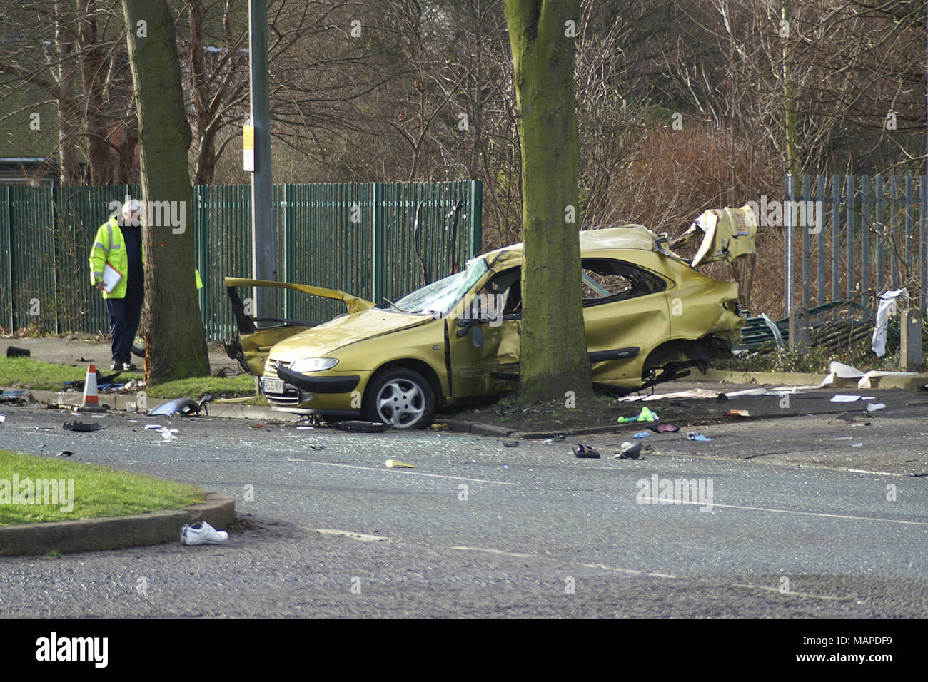 police incident, road traffic incident Stock Photo - Alamy