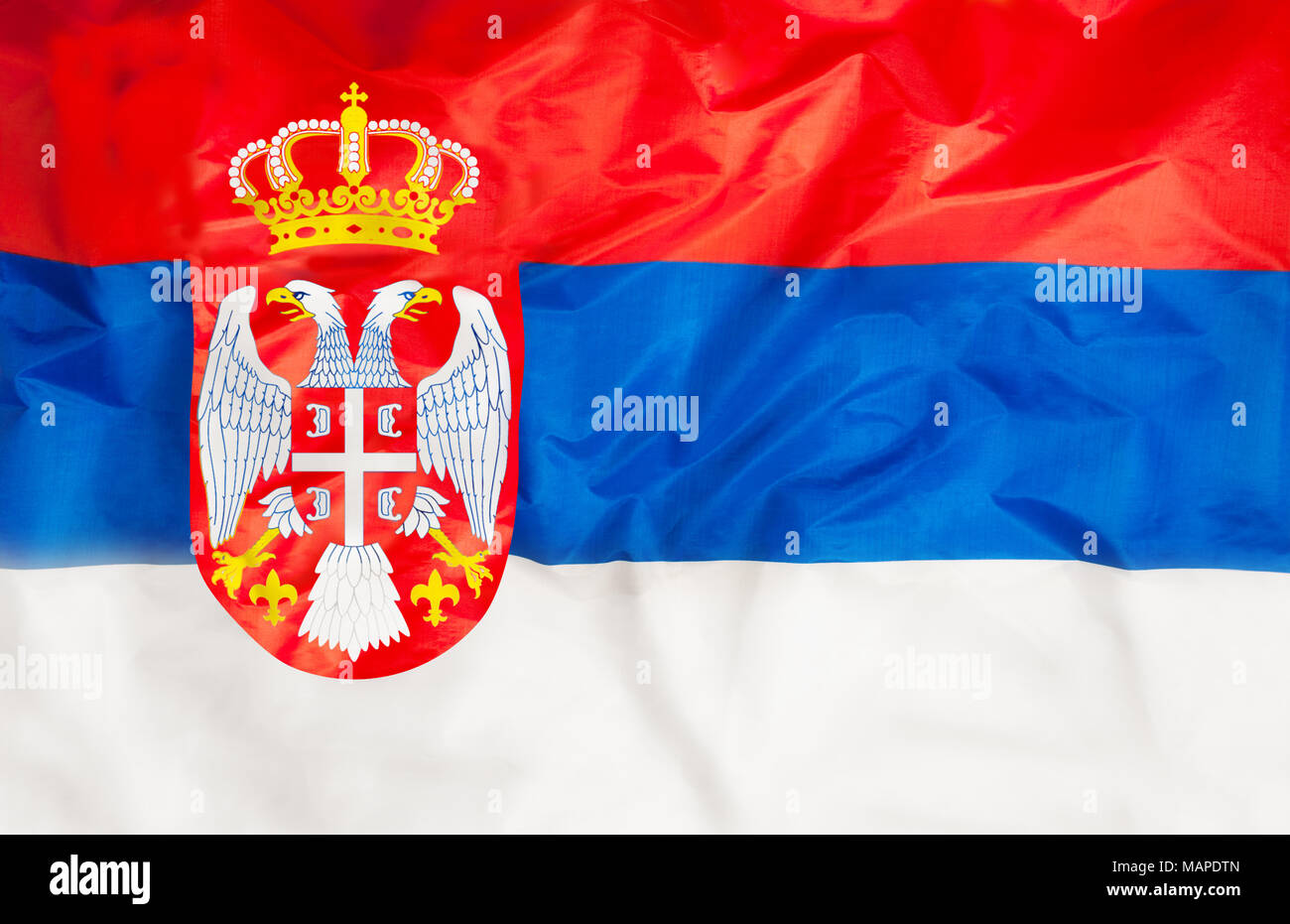 Serbia national flag hi-res stock photography and images - Alamy