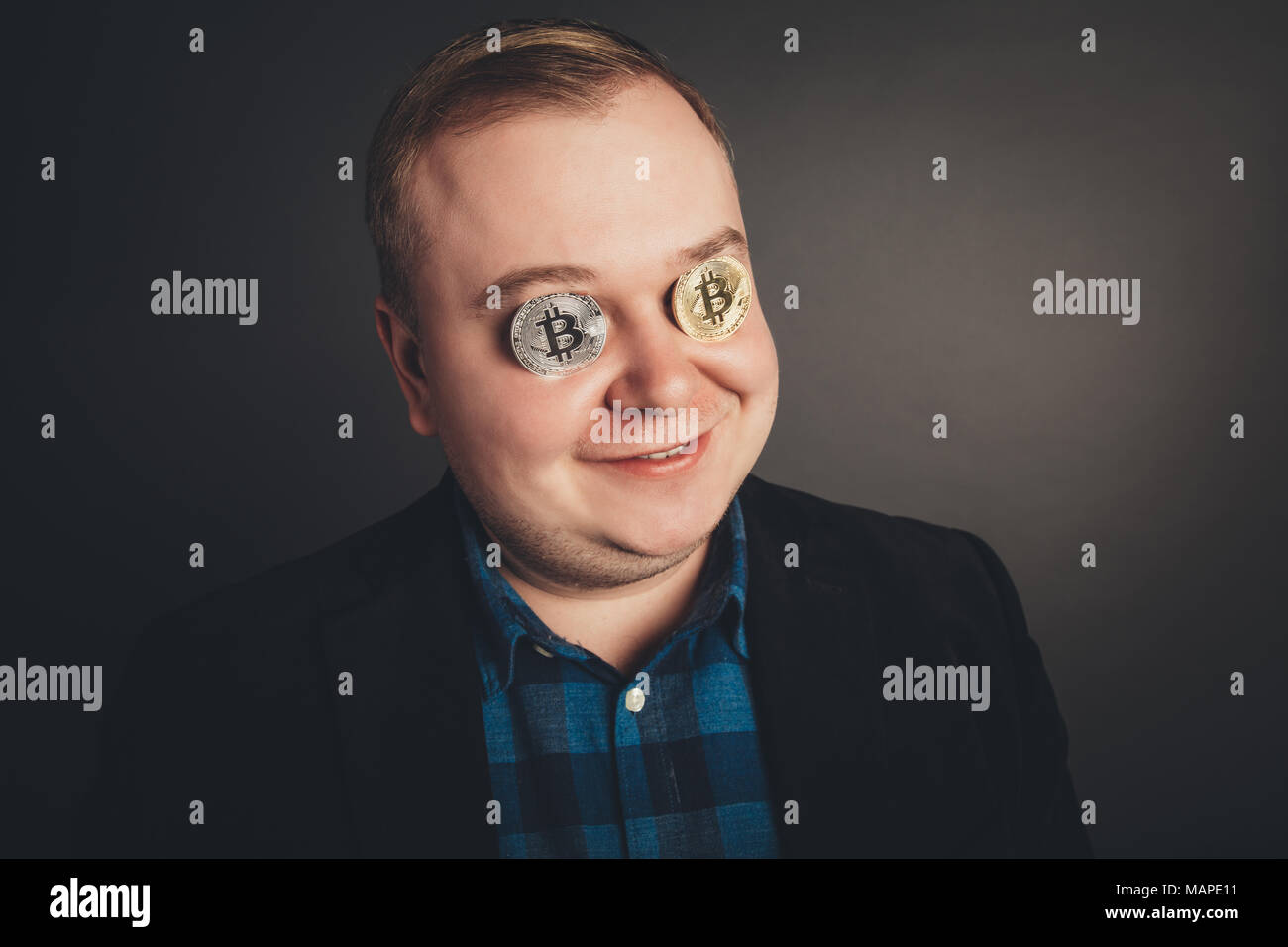 Bitcoin eyes hi-res stock photography and images - Alamy