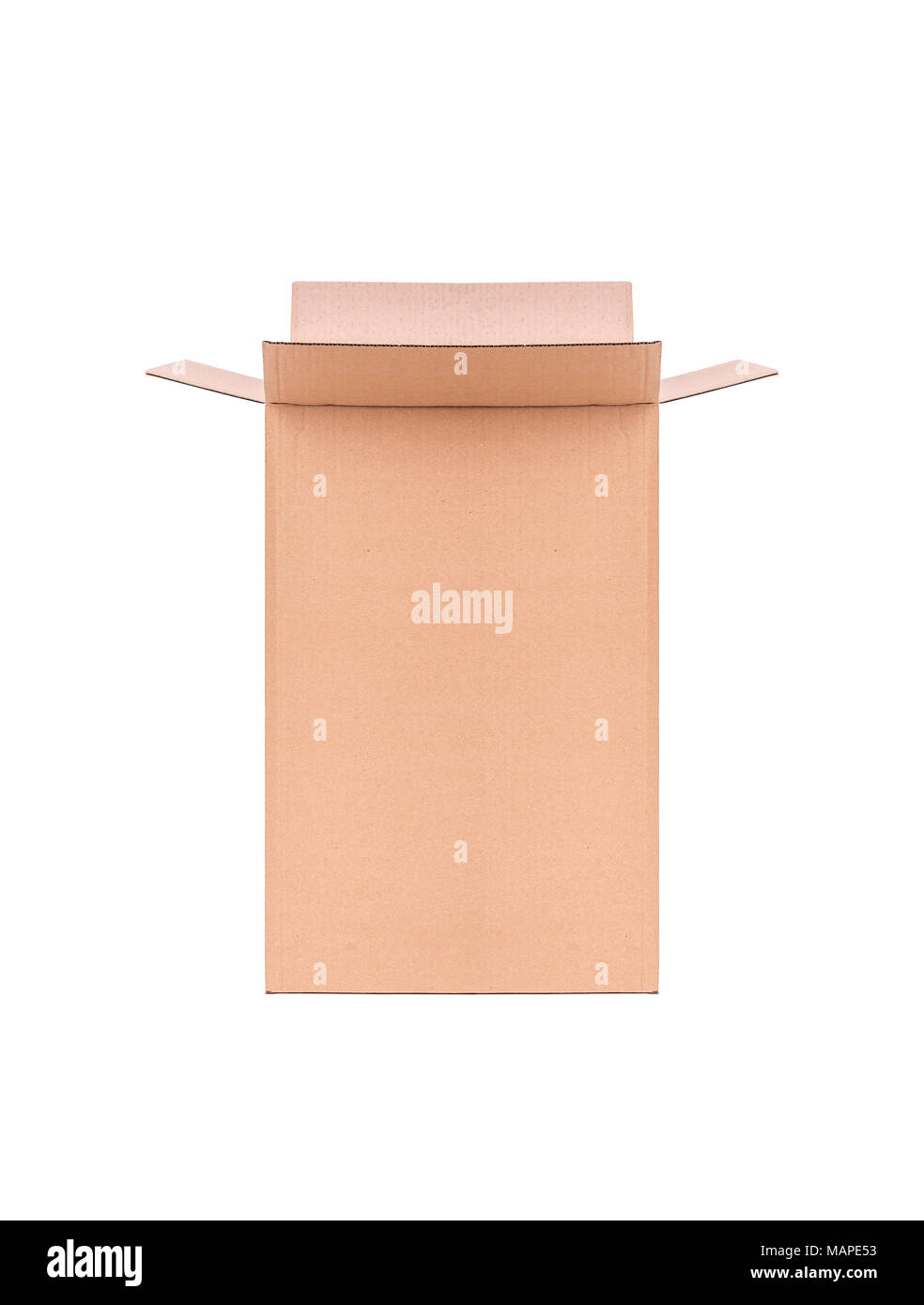 Cardboard mail box isolated on a white background Stock Photo - Alamy