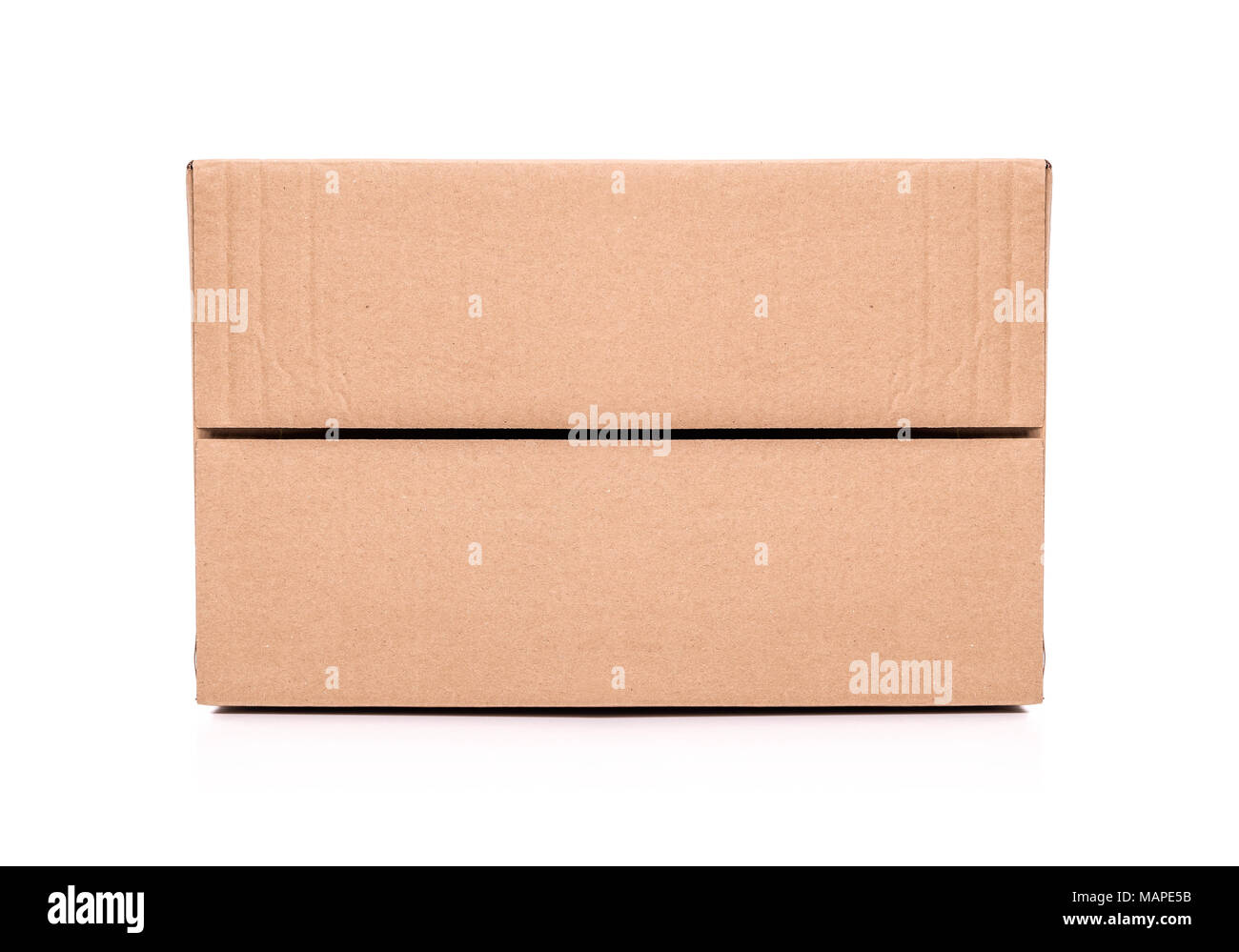 Cardboard mail box isolated on a white background Stock Photo - Alamy