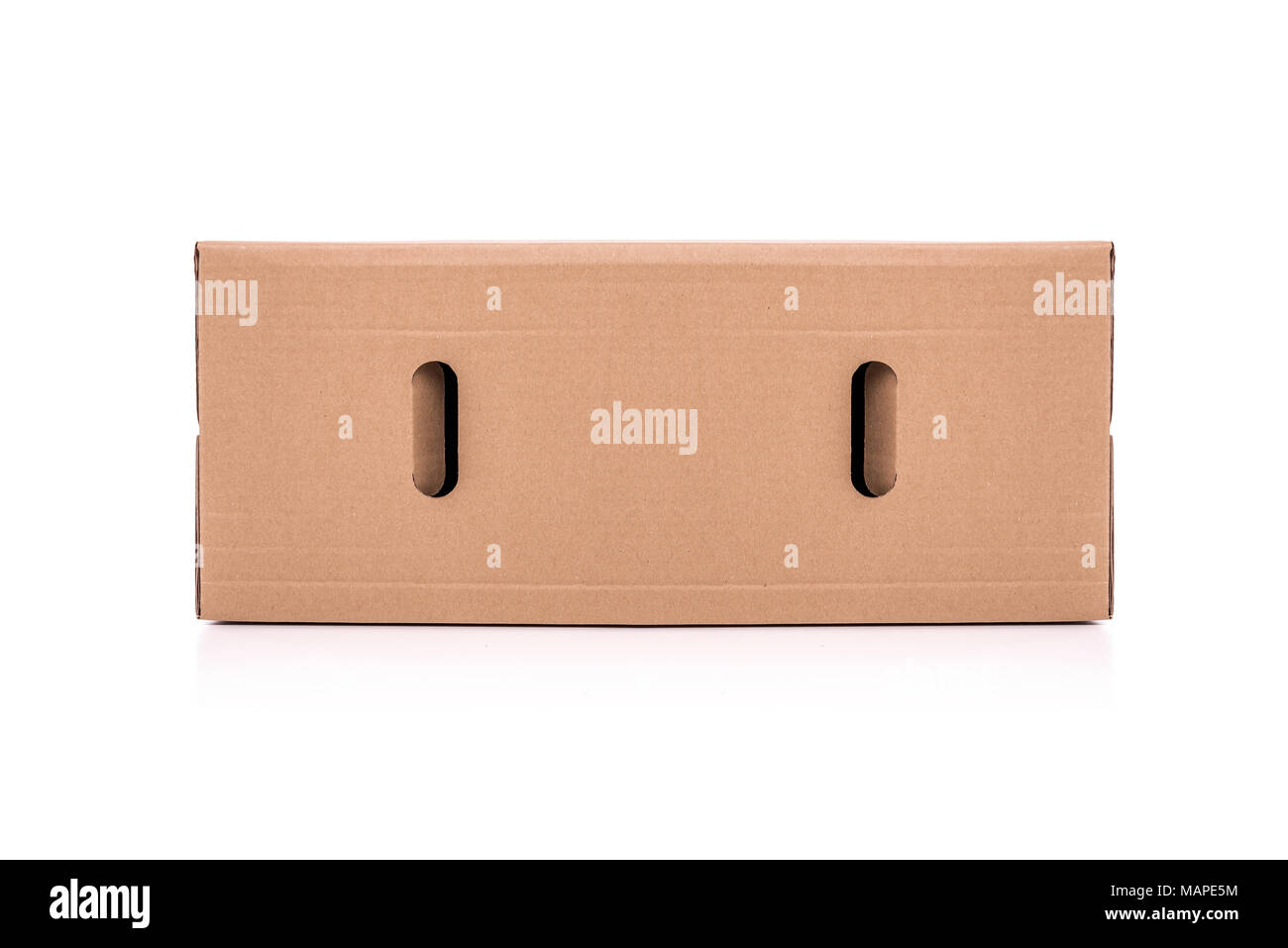Cardboard mail box isolated on a white background Stock Photo - Alamy