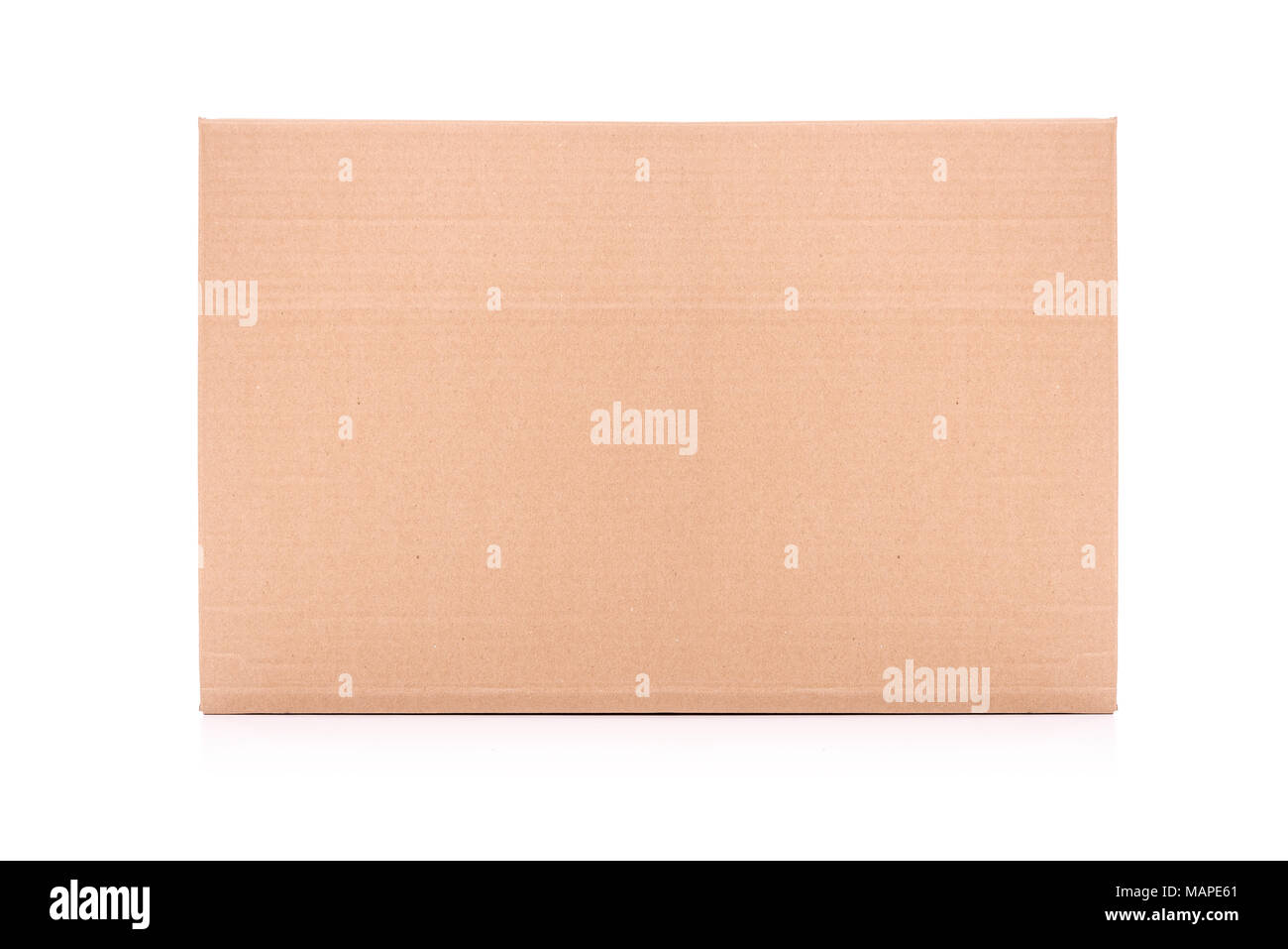 Cardboard mail box isolated on a white background Stock Photo - Alamy
