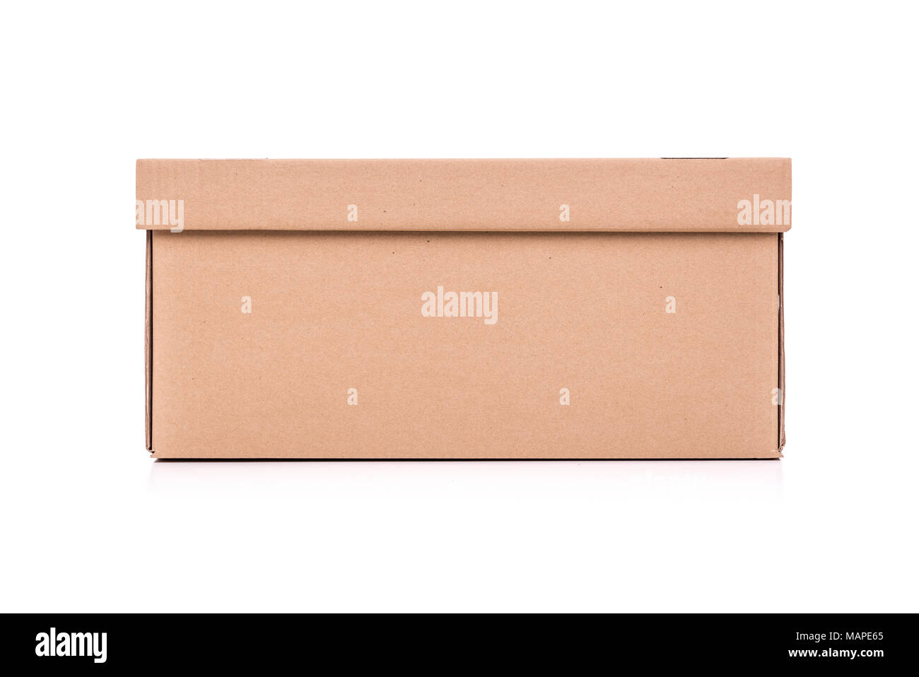 Cardboard mail box isolated on a white background Stock Photo - Alamy