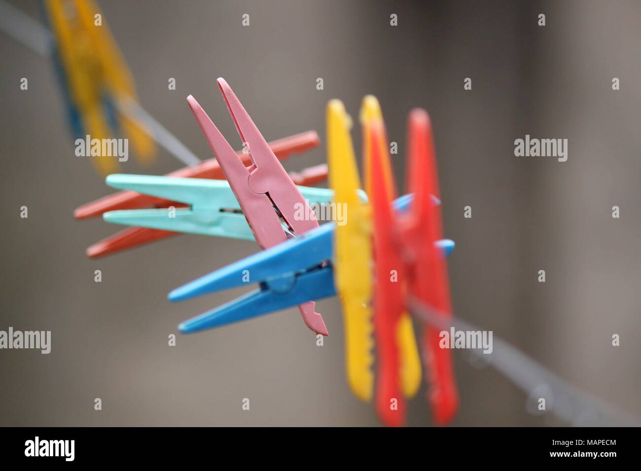 Clothes on wire hi-res stock photography and images - Alamy