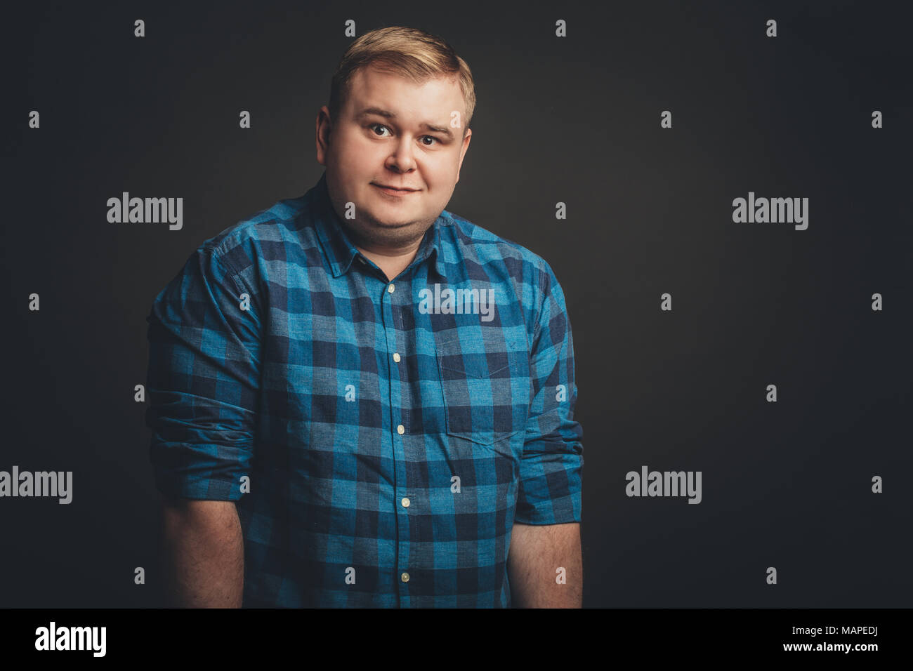 Man middle age fat hi-res stock photography and images - Alamy