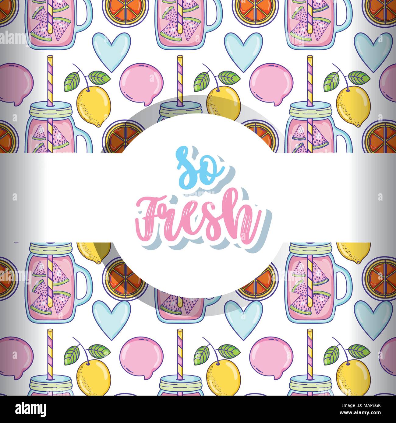 So fresh cartoons pattern background vector illustration graphic design ...