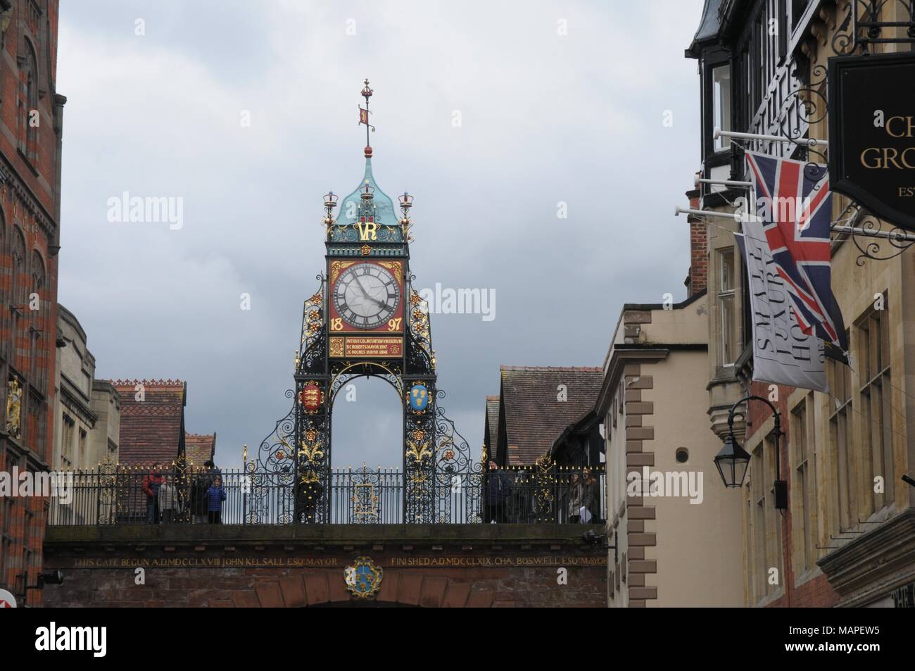 The Eastgate Clock, Chester, Cheshire Stock Photo - Alamy