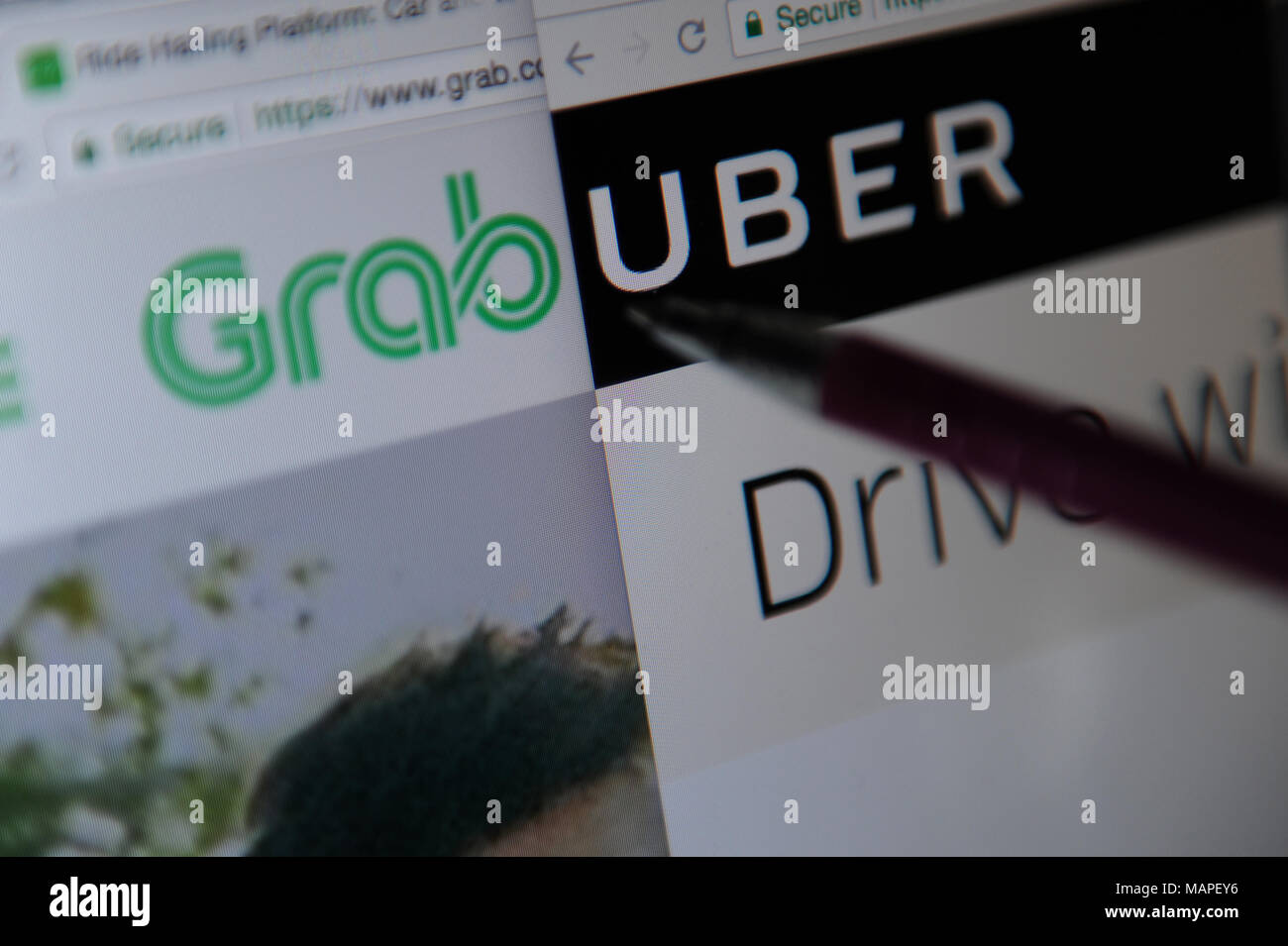 Grab ridesharing hi-res stock photography and images - Alamy