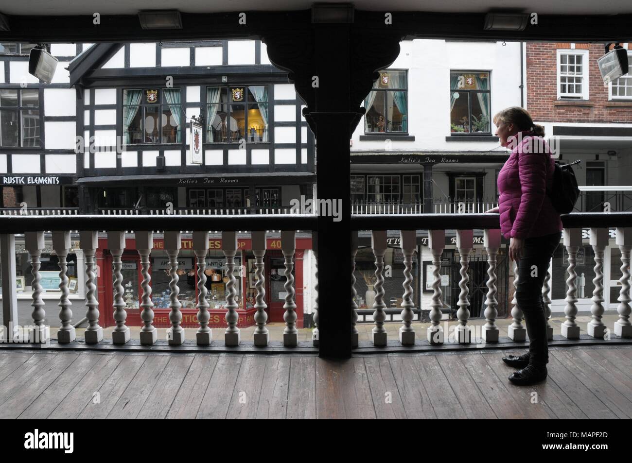 Chester Rows, Chester, UK Stock Photo - Alamy