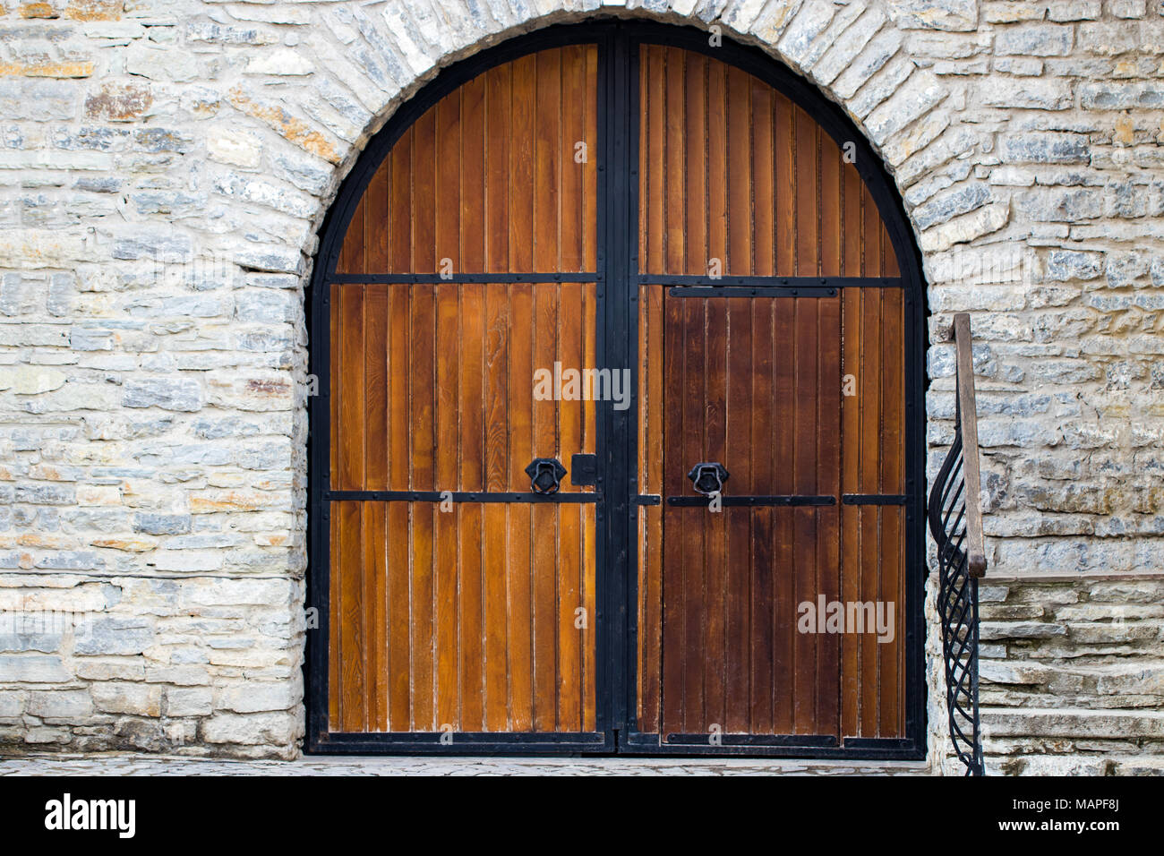 Old Wooden gate with door close up. Retro design Stock Photo - Alamy