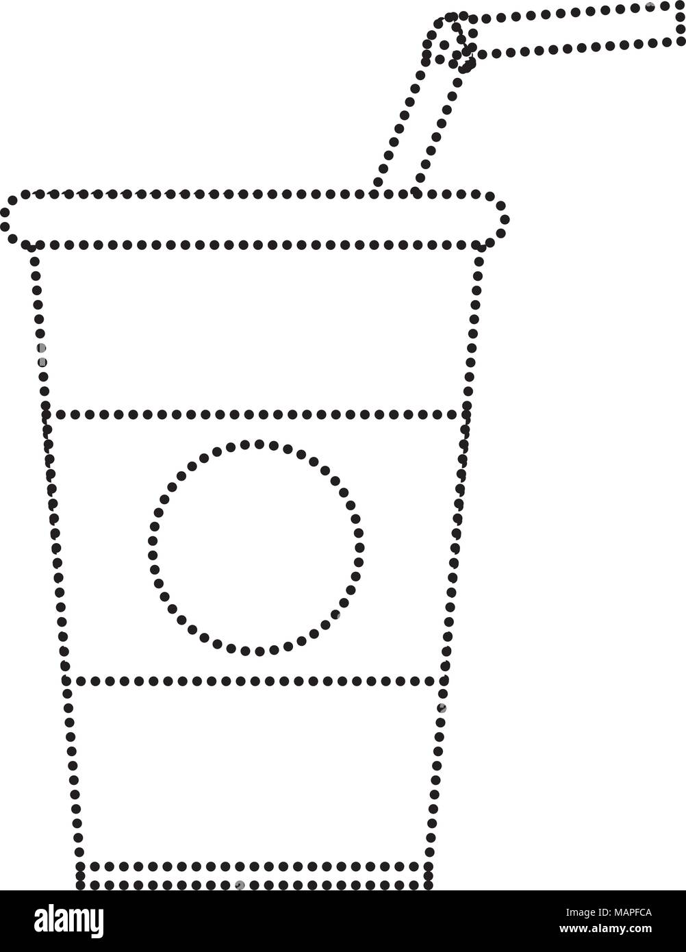 Coffee cup of coffee dotted cup of coffee Black and White Stock Photos ...