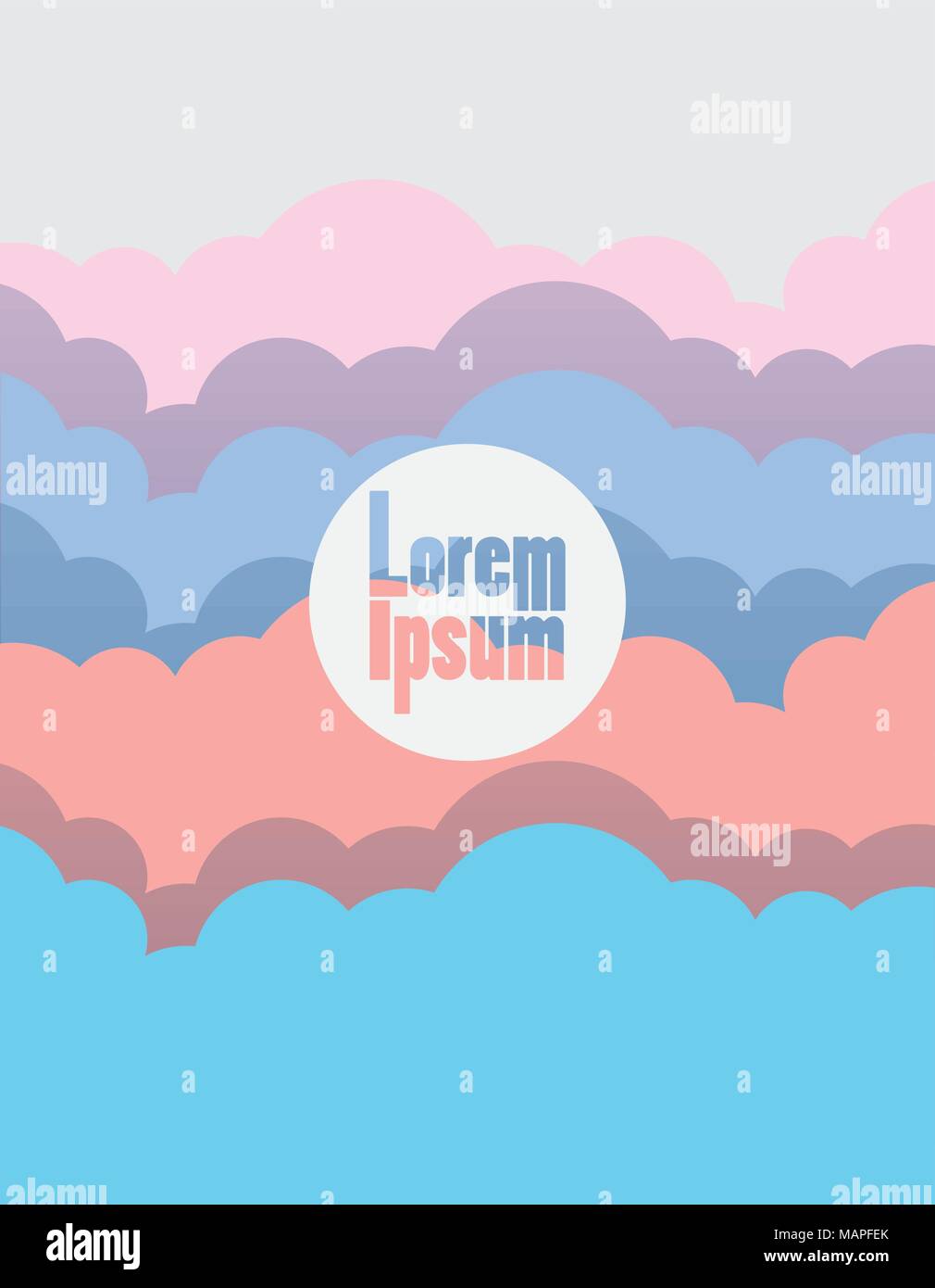 Pastel color clouds pattern background vector illustration graphic design Stock Vector Image ...