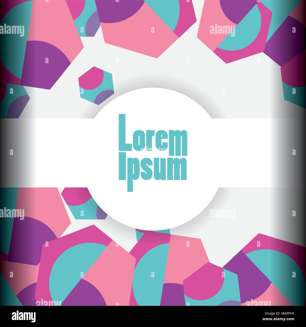 Abstract geometric poster on pastel colors vector illustration graphic ...