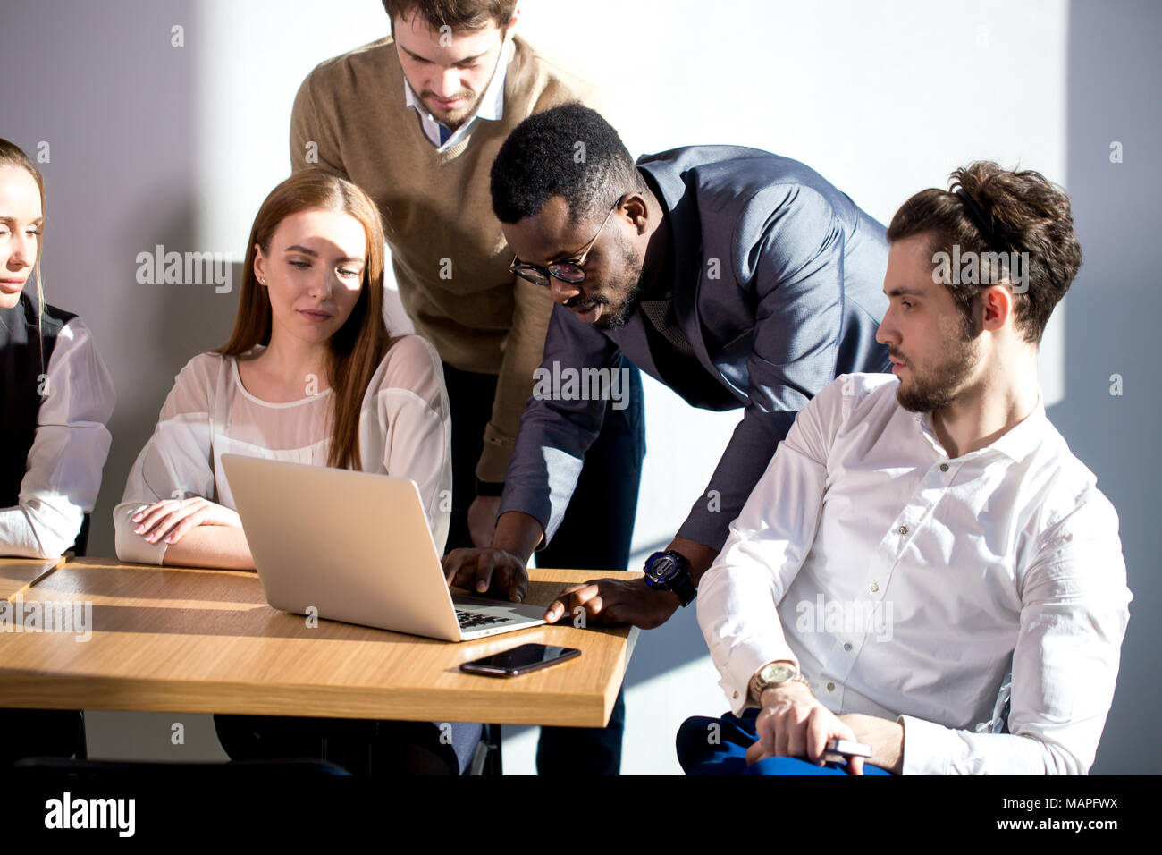 Training with computer hi-res stock photography and images - Alamy