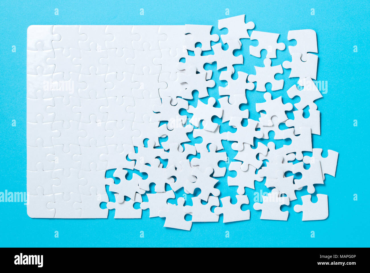 Blue puzzle piece hi-res stock photography and images - Alamy