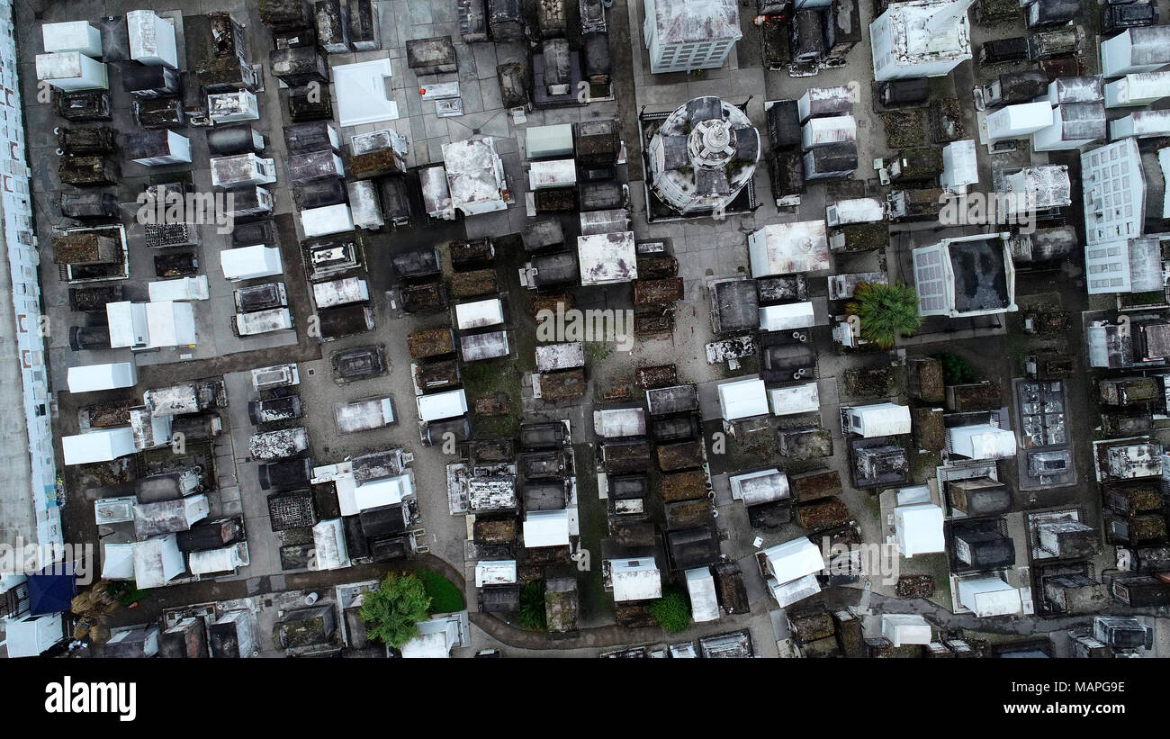 Aerial View of Saint Louis Cemetery #1 in New Orleans, Louisiana Stock ...