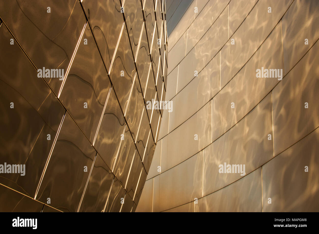 Abstract Architectural Golden metal texture Stock Photo - Alamy
