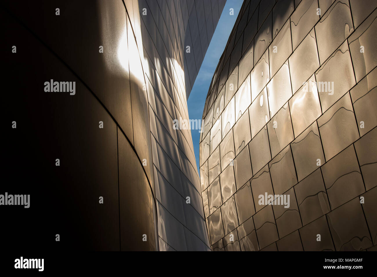 Abstract Architectural Golden metal texture Stock Photo - Alamy