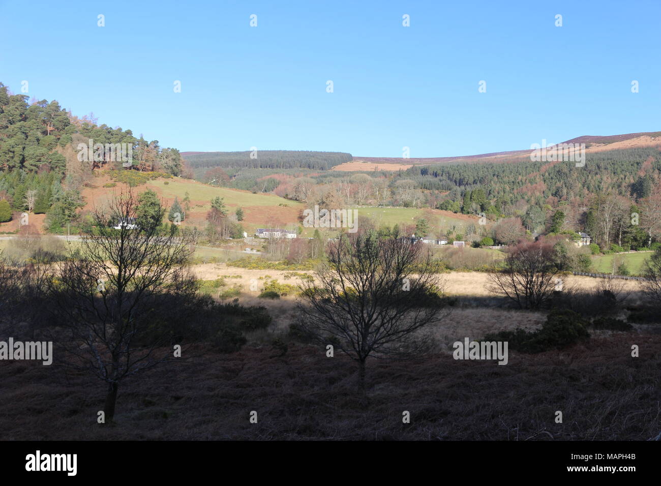 landscape through the Wicklow Mountains Stock Photo - Alamy