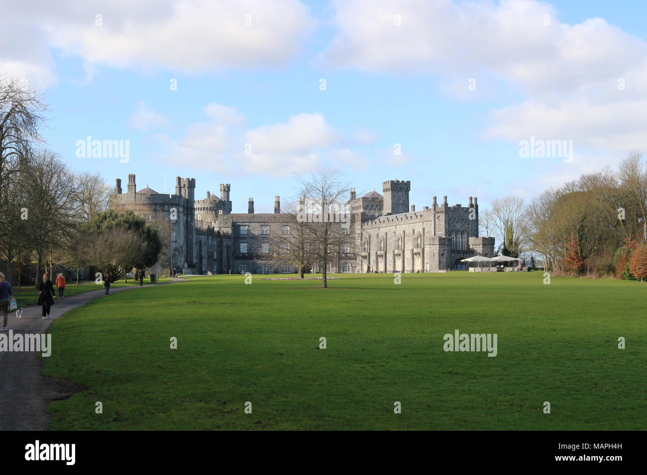 Kilkenny Castle. Historic landmark in the town of Kilkenny in Ireland ...