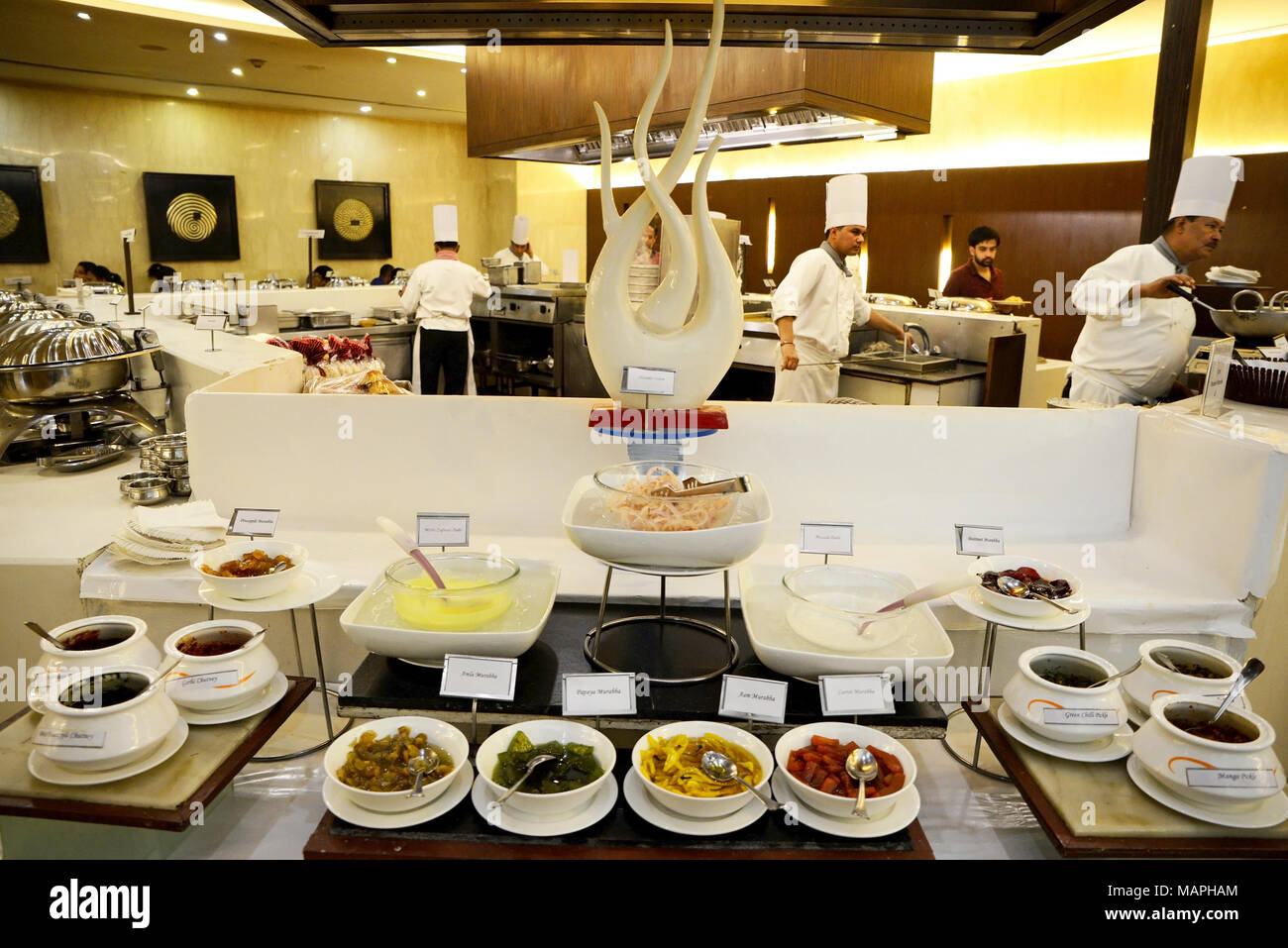 salad dressing at Indian Restaurant Stock Photo - Alamy