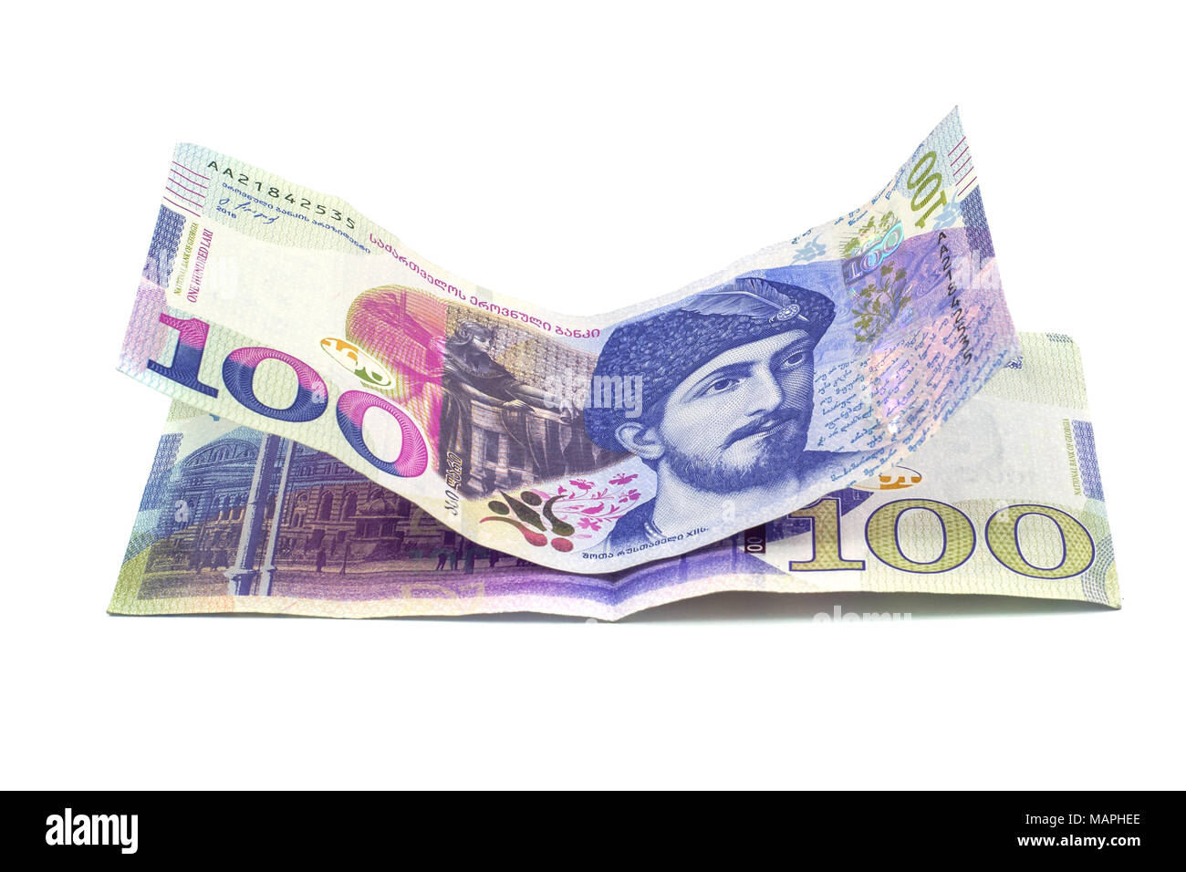 Banknote 100 GEL, 2016 Stock Photo - Alamy