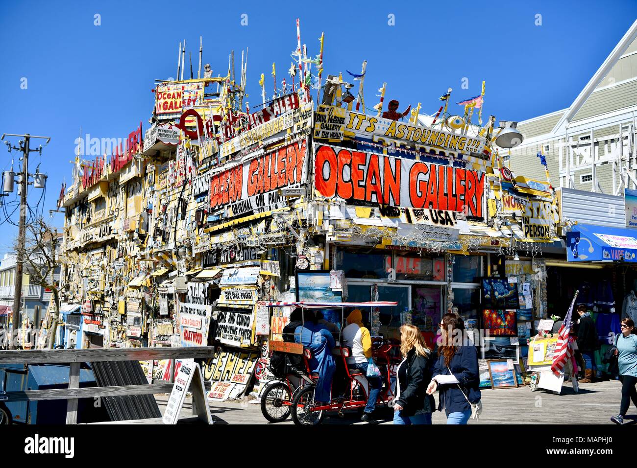 Ocean city maryland boardwalk hi-res stock photography and images - Alamy