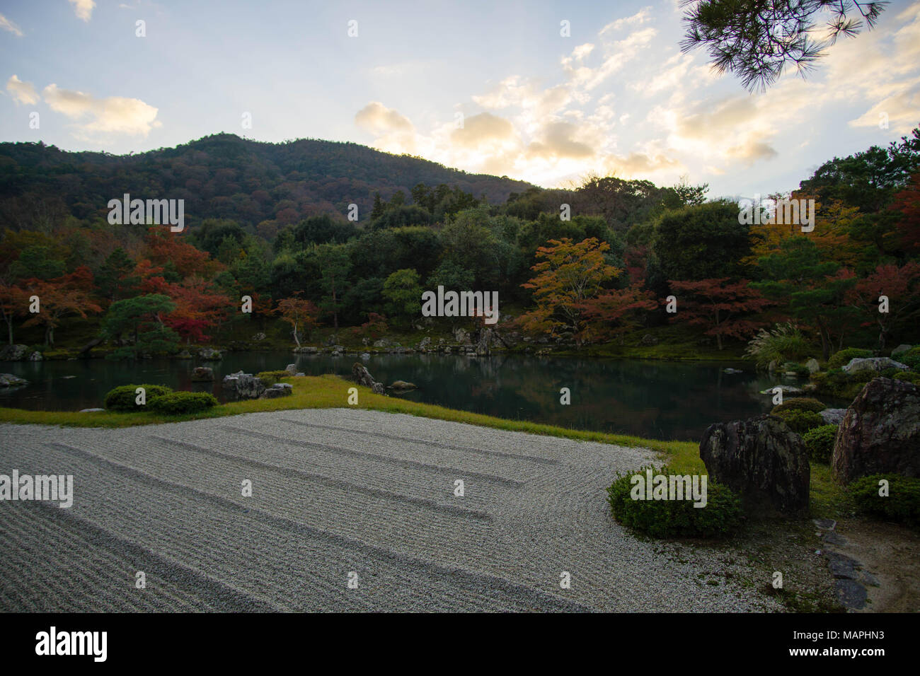Tenryuji temple garden hi-res stock photography and images - Alamy