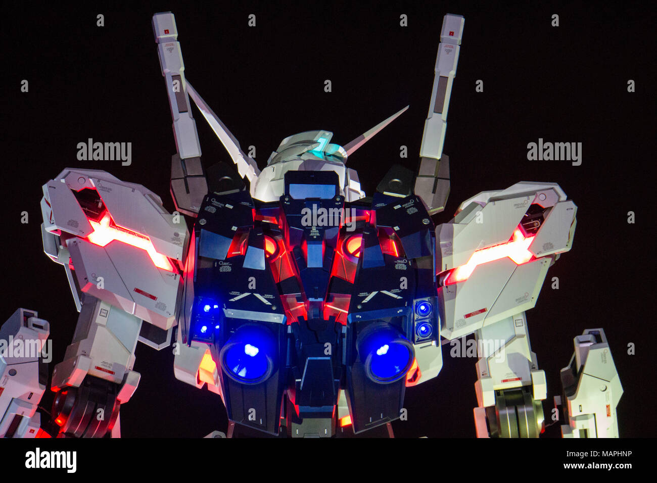 Life Sized Gundam Model at Odaiba in Japan Stock Photo - Alamy