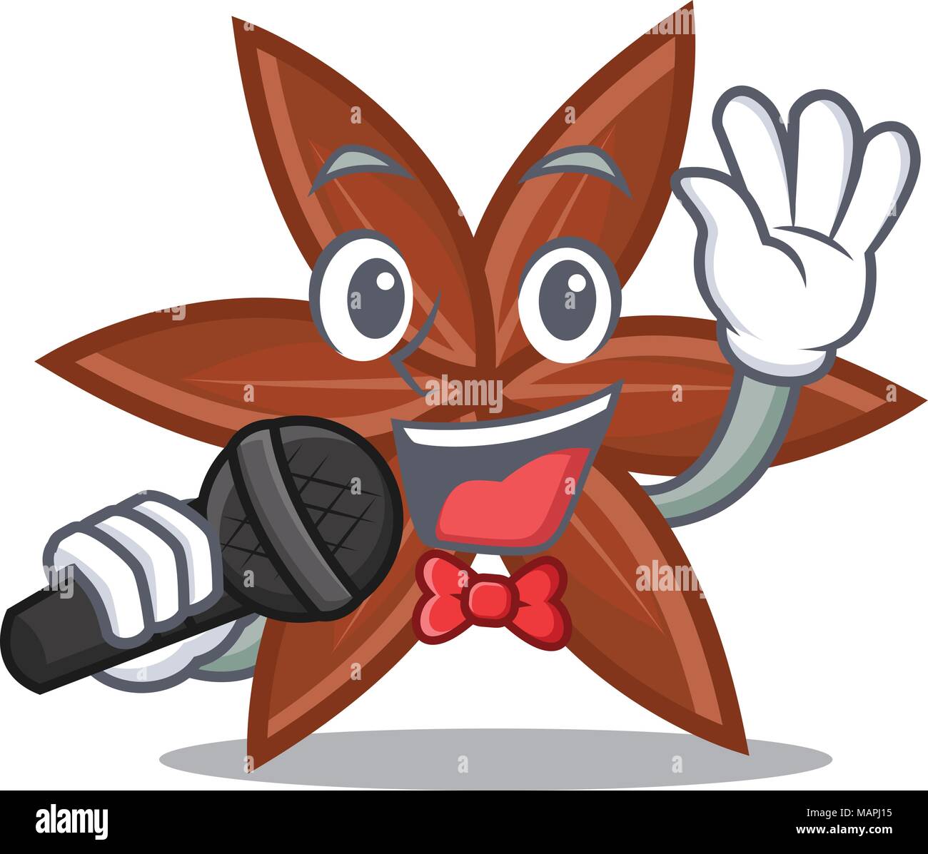 Singing anise character cartoon style Stock Vector Image & Art - Alamy