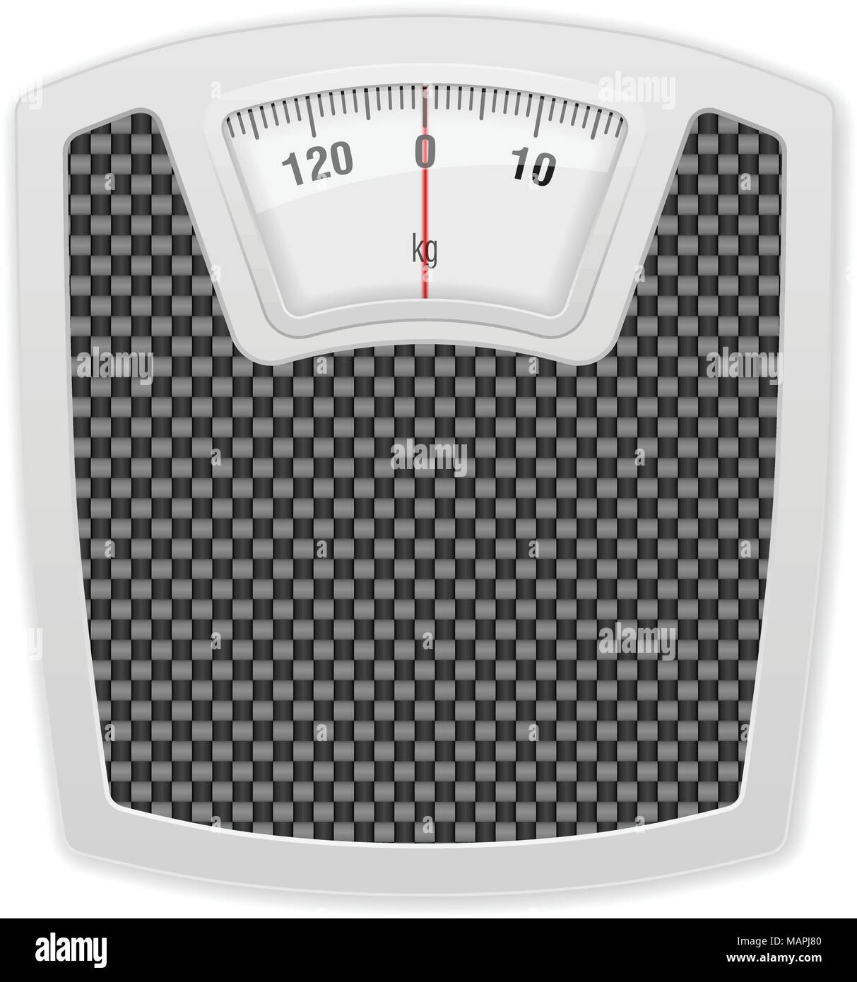 Bathroom scale on white background. Vector illustration Stock Vector ...
