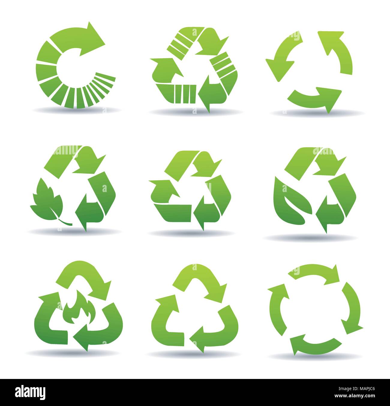 Vector recycle signs Stock Vector Image & Art - Alamy