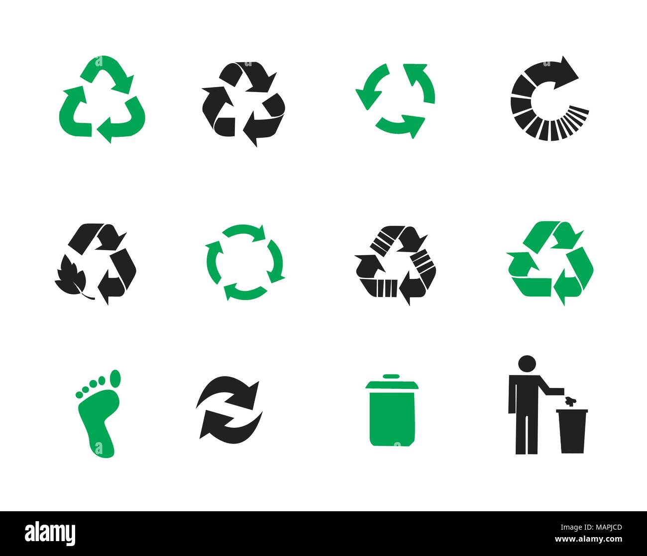 Vector recycle signs Stock Vector Image & Art - Alamy