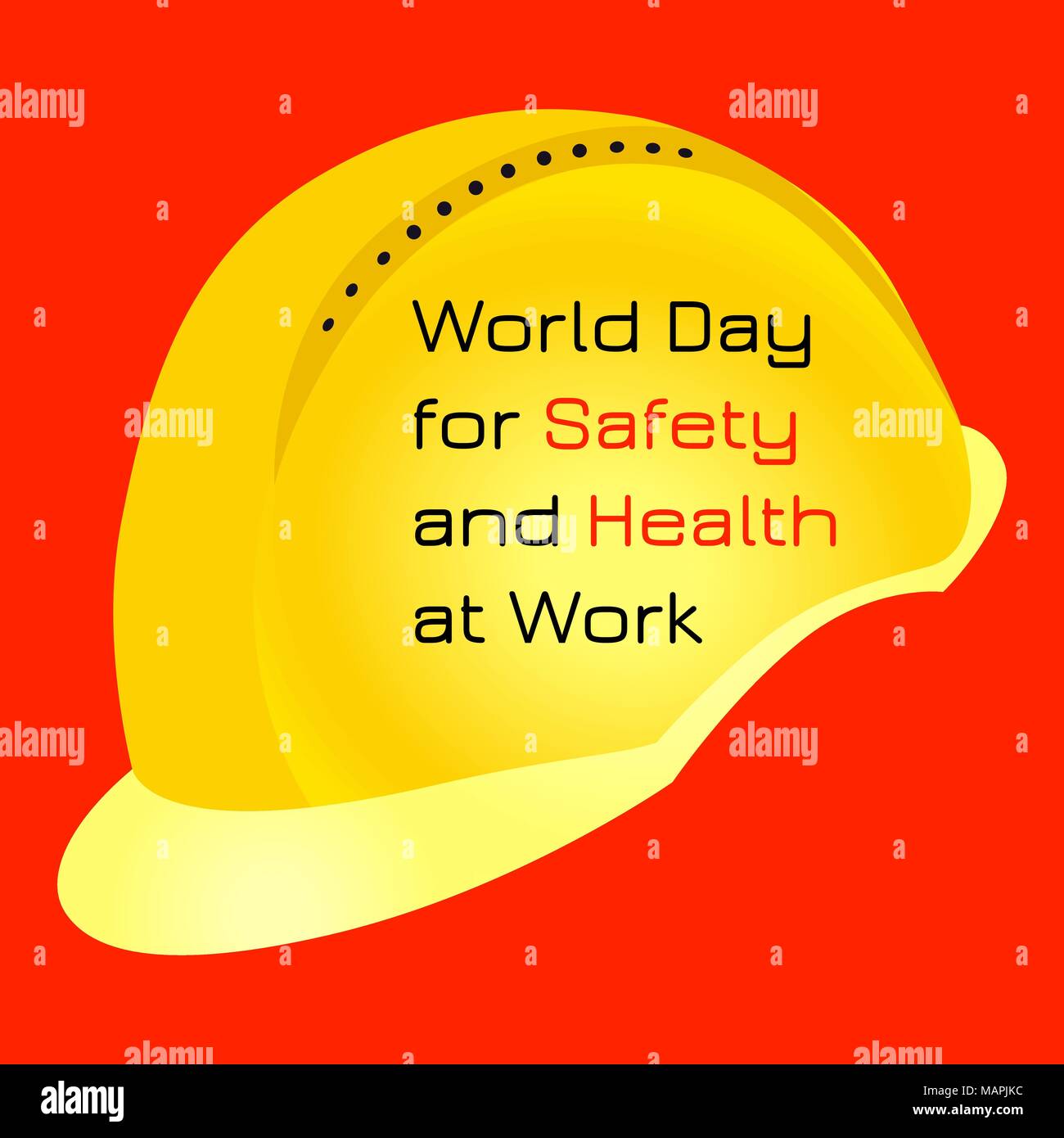 World Day For Safety And Health At Work 28 April Celebration Concept