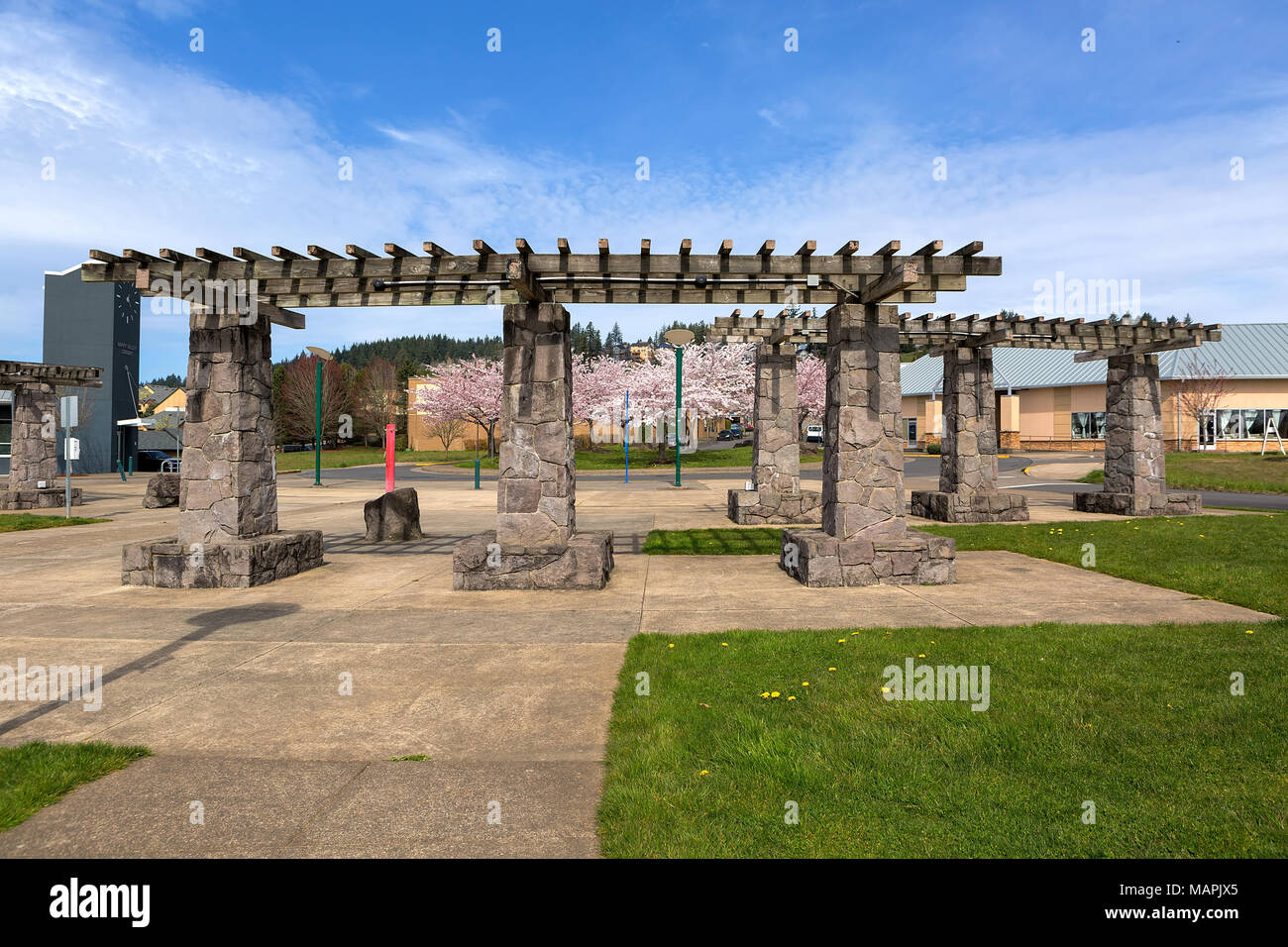 Green Village Park by Happy Valley Library in suburban residential ...