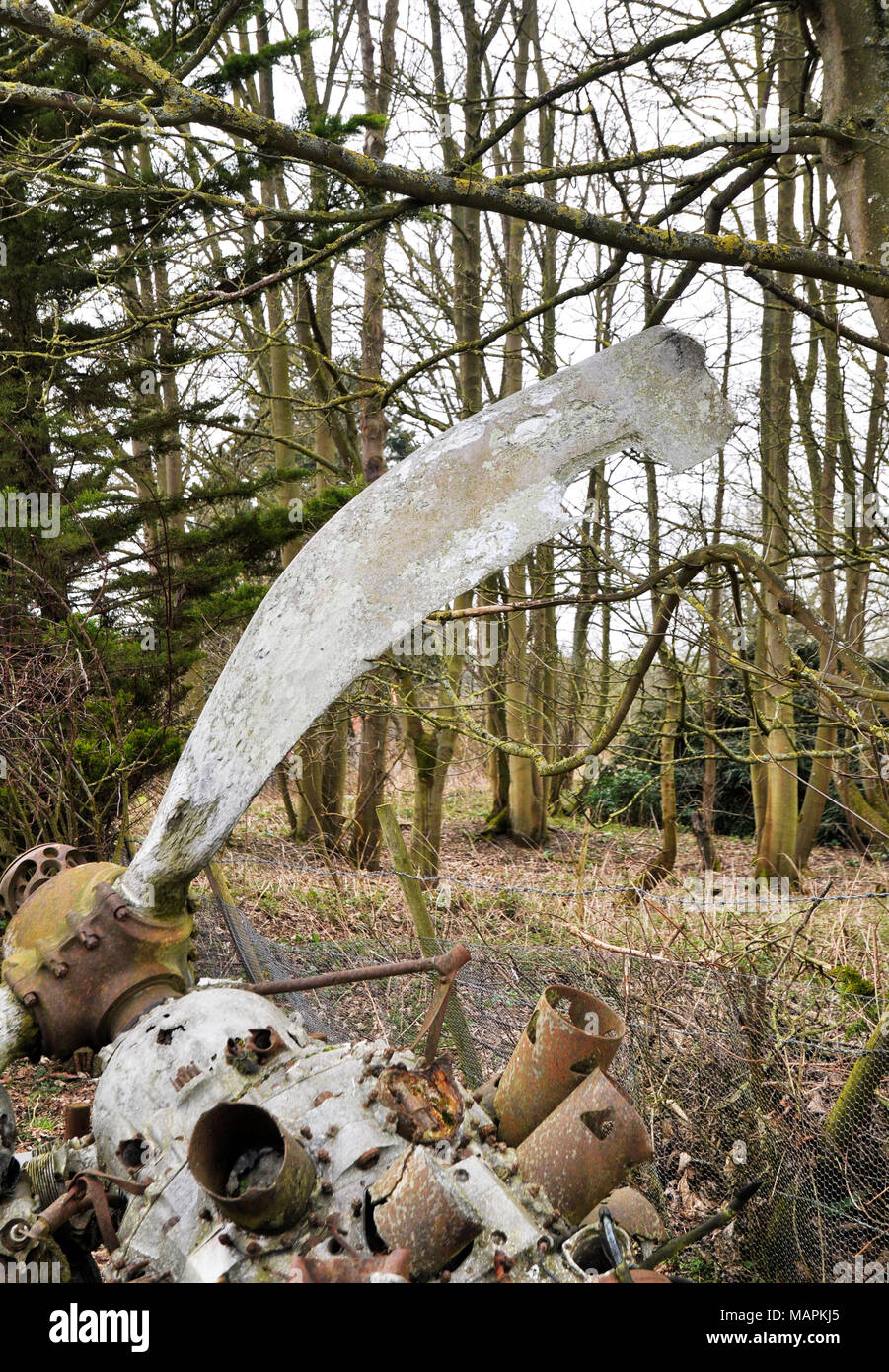 propeller from second world war plane Stock Photo - Alamy