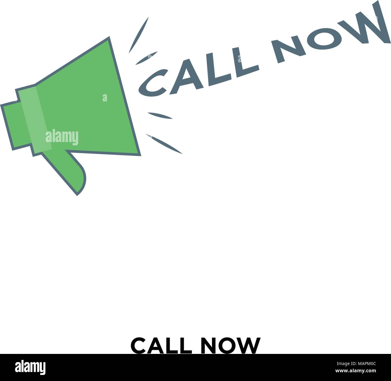 call now icon isolated on white background for your web, mobile and app ...