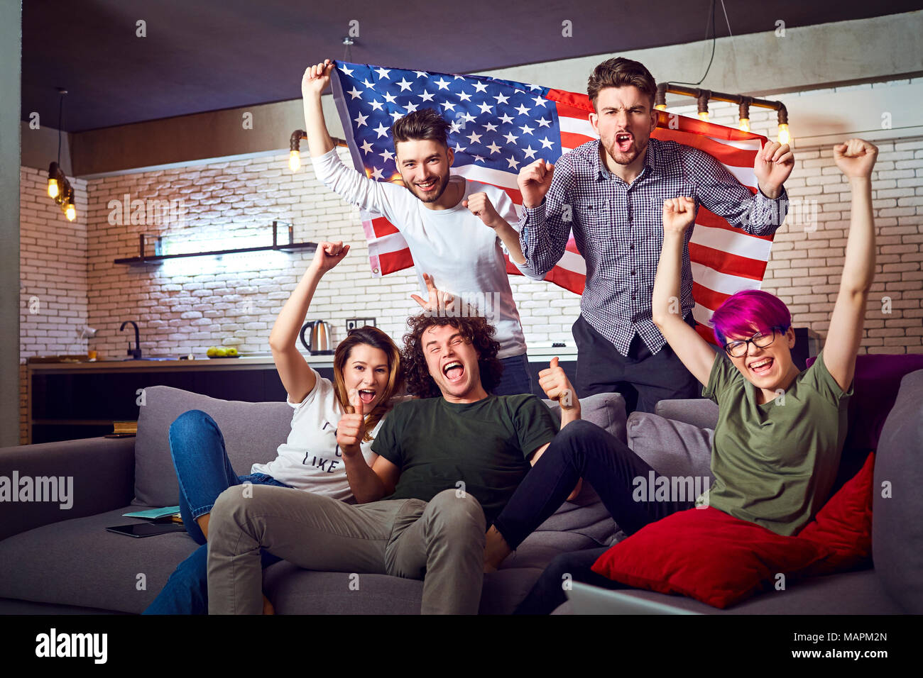 American people flag hi-res stock photography and images - Alamy